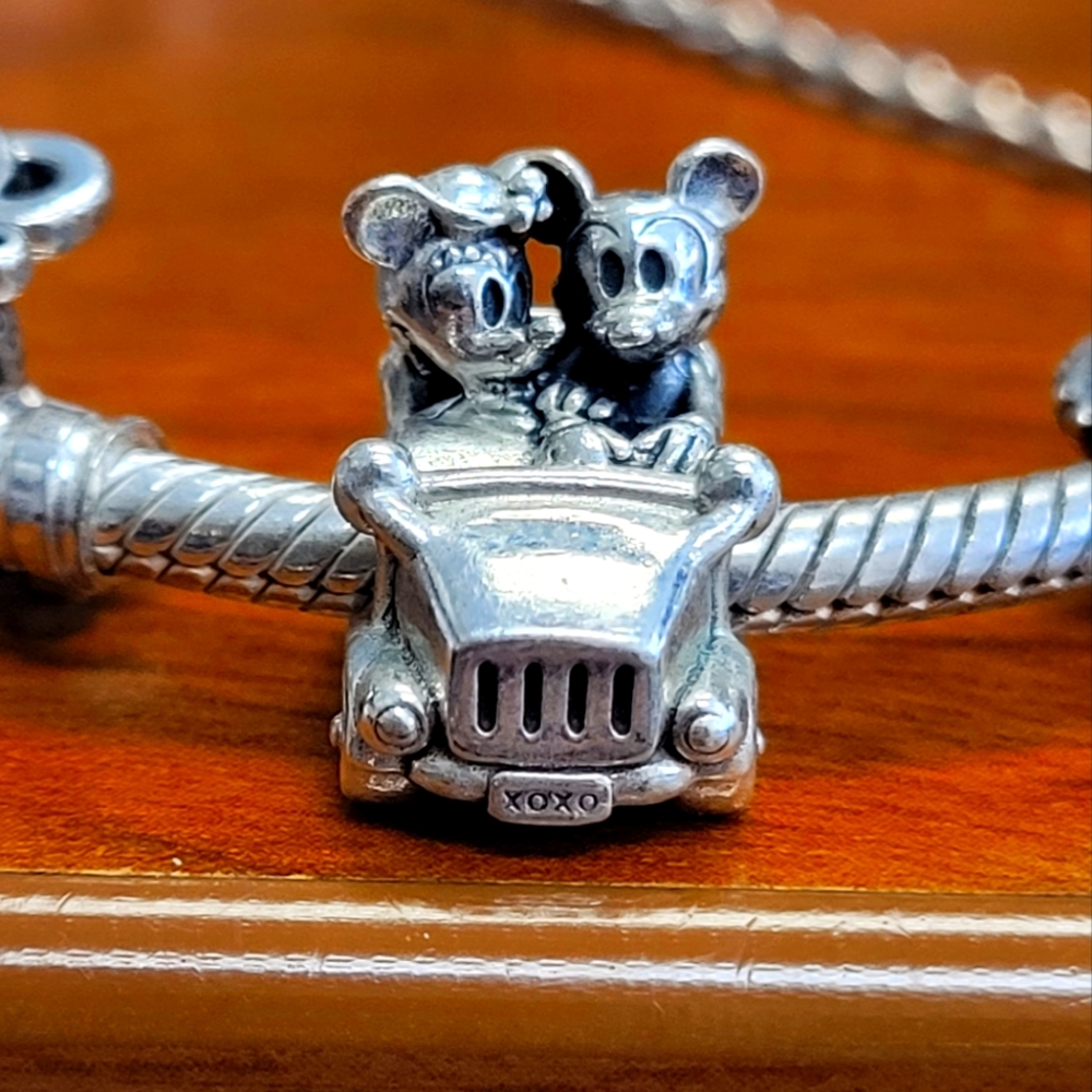 Pandora Mickey And Minnie Charm - Gem
